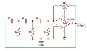 RC Phase Shift Oscillator Circuit Working & Applications