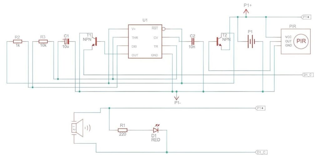 PIR Motion Sensor Circuit with 555 Timer IC PIR Motion Sensor Circuit with 555 Timer IC
