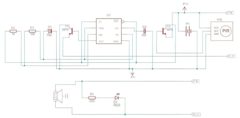 PIR Motion Sensor Circuit with 555 Timer IC PIR Motion Sensor Circuit with 555 Timer IC