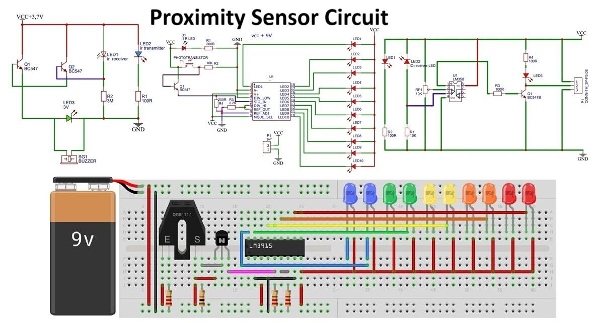 Proximity Sensor Circuits » Hackatronic Proximity Sensor Circuits » Hackatronic