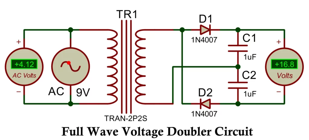 Voltage Multiplier Circuit Diagram, Working, Types and Applications